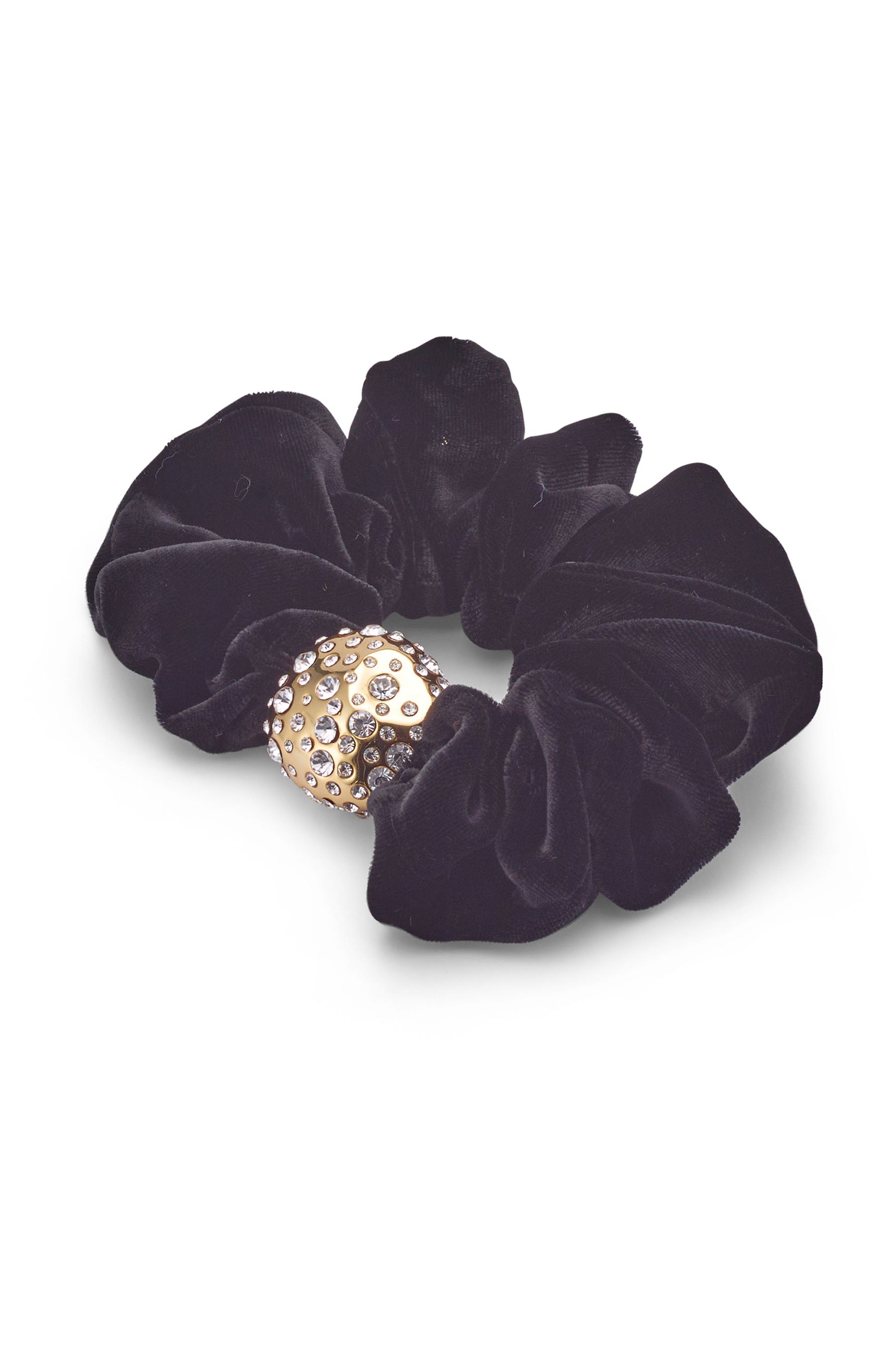 Inara Pave Velvet Medium Scrunchie | LELET NY
