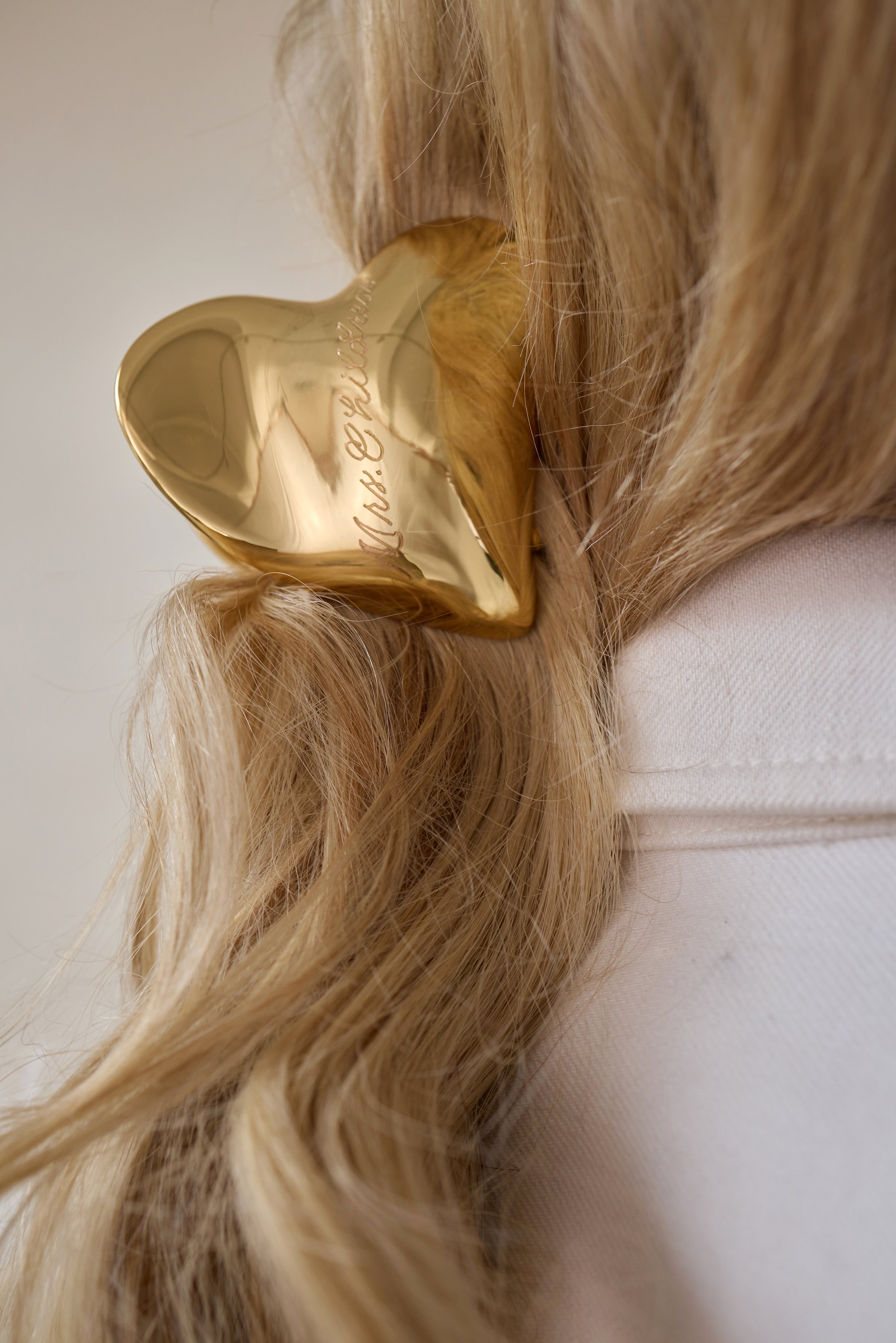 Gigi Heart Metal Mega Claw Clip | LELET NY