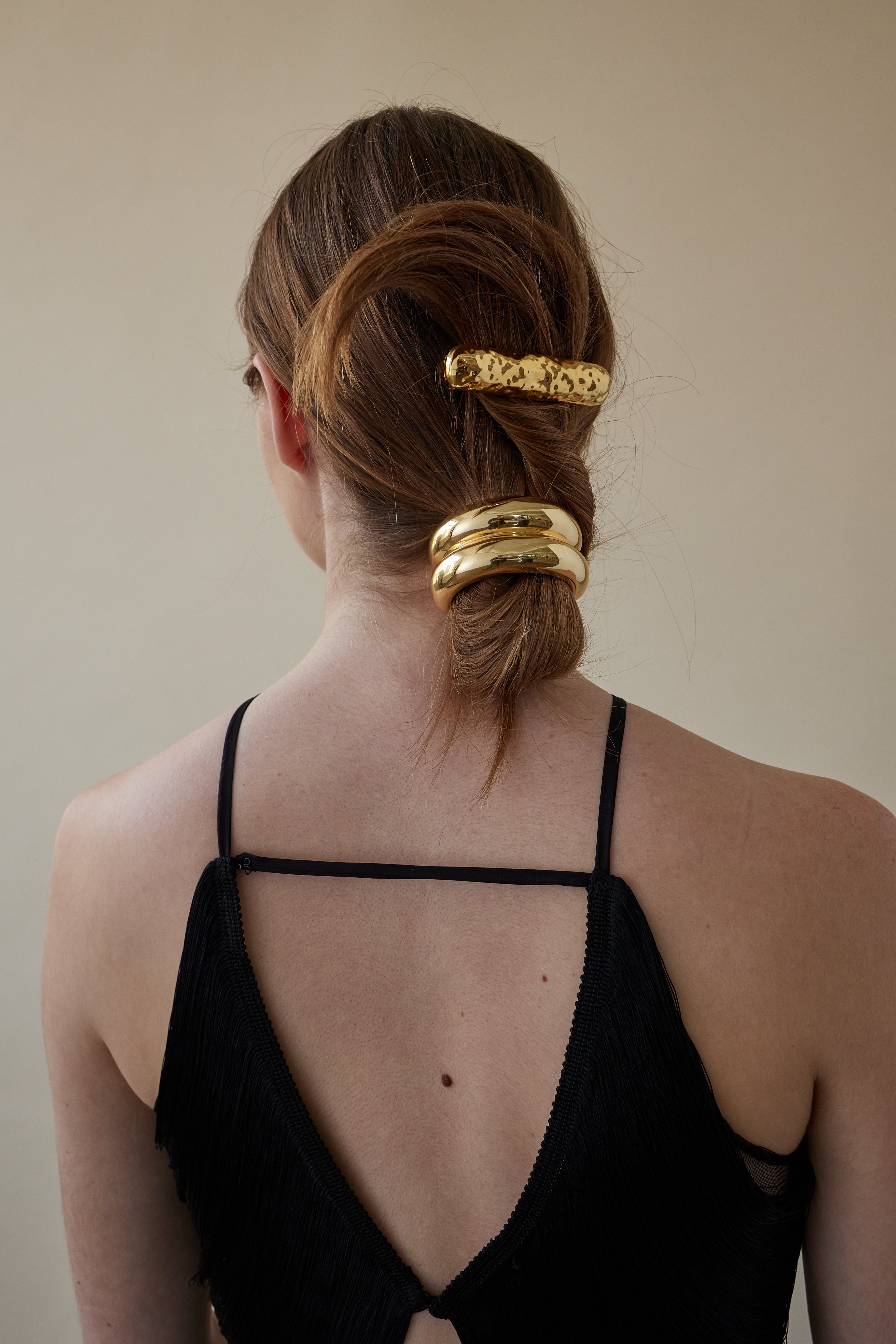 Hammered Bar Barrette | LELET NY