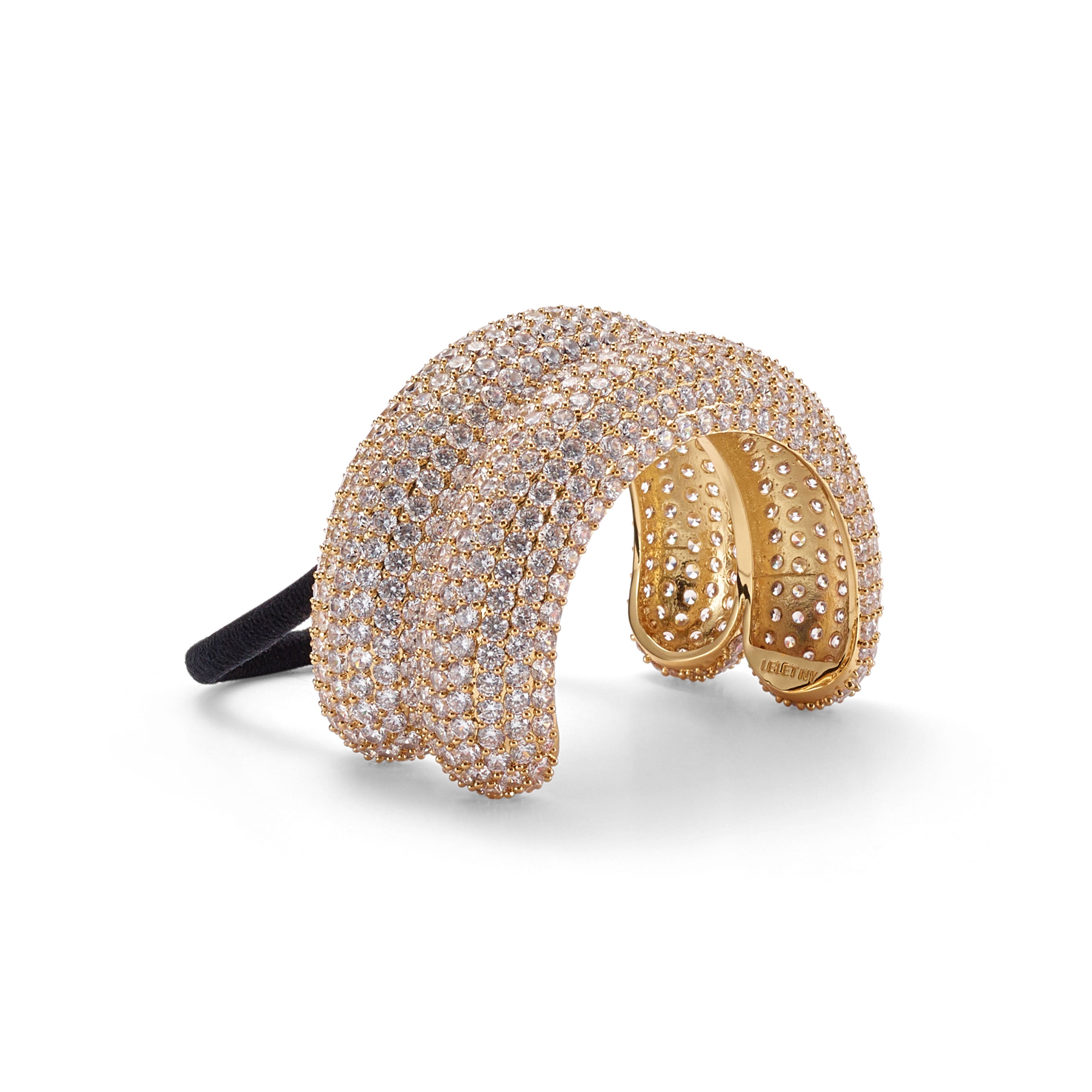 Pave Crystal Double Arch Pony Cuff | LELET NY