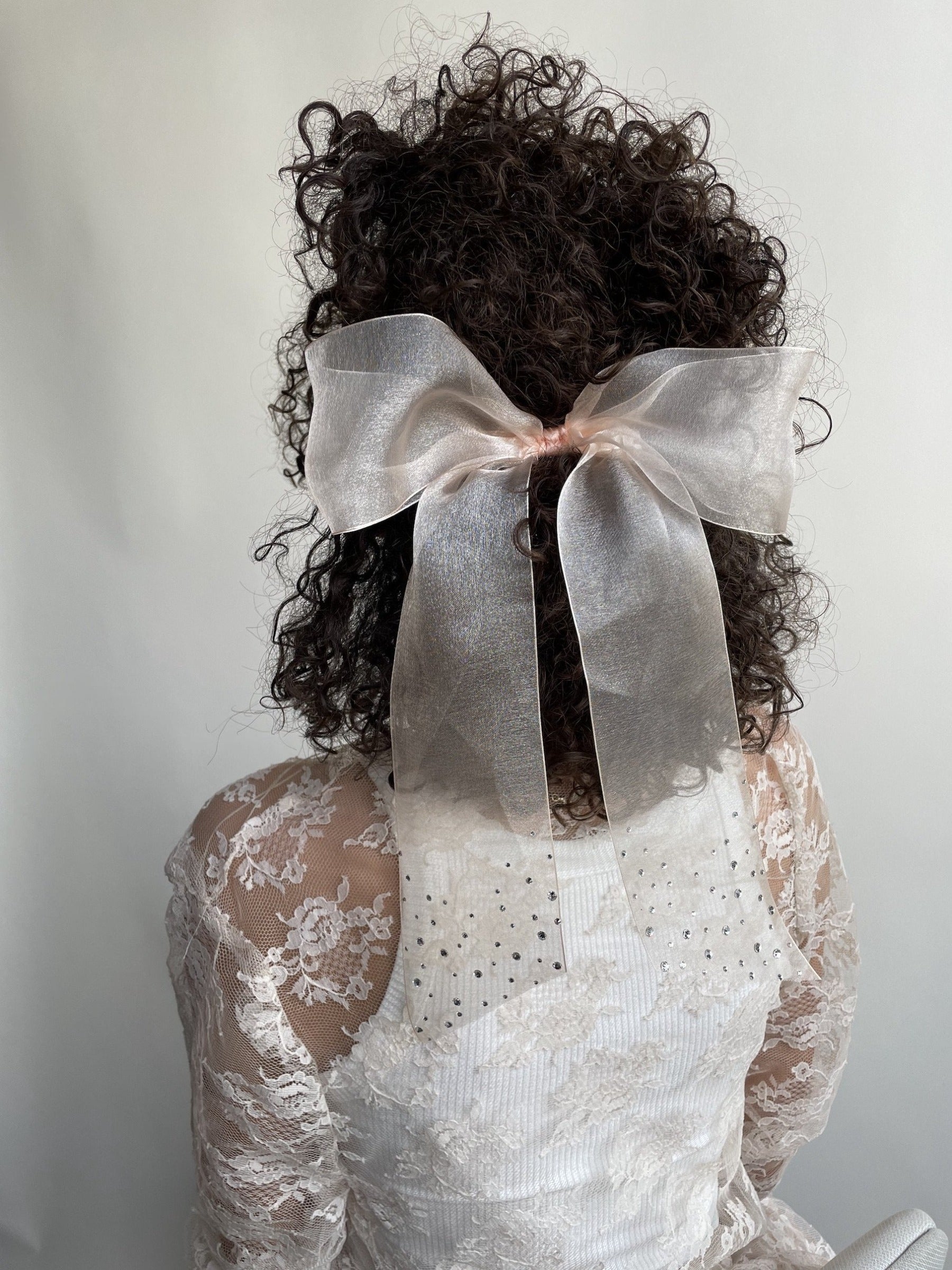 Amy Crystal and Silk Organza Bow | LELET NY