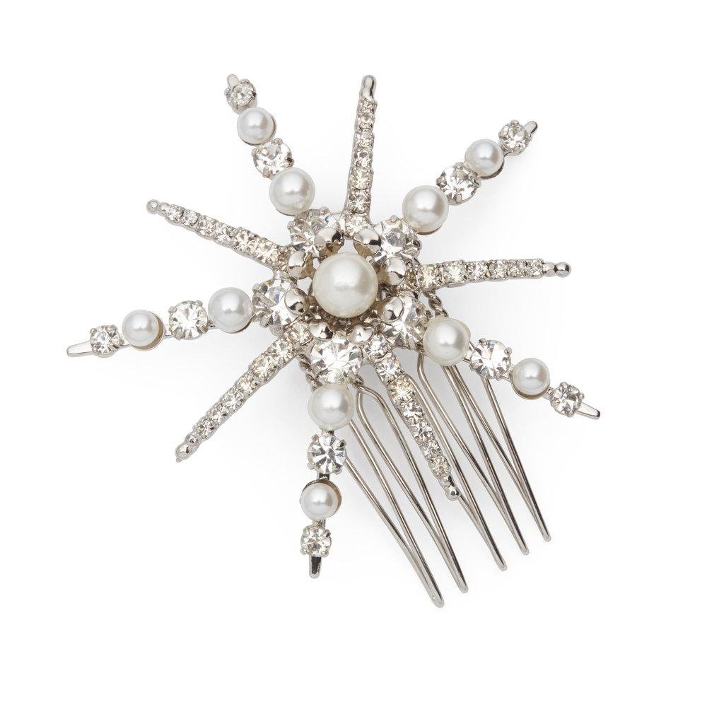 Starlet Pearl and Crystal Petite Comb – LELET NY